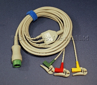ENMR218 - ECG Cable 3 Lead 12 PIN One Piece iMEC/T5 Mindray | Southwest ...